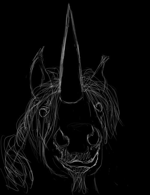 Unicorn Watching by demurewolf on DeviantArt