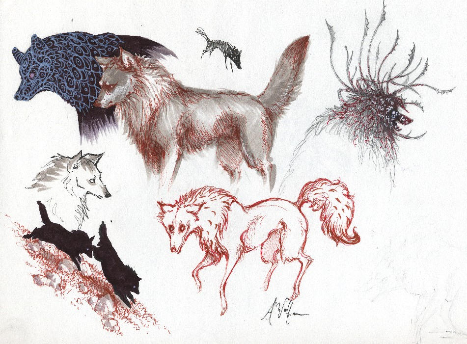 wolves by luve on DeviantArt