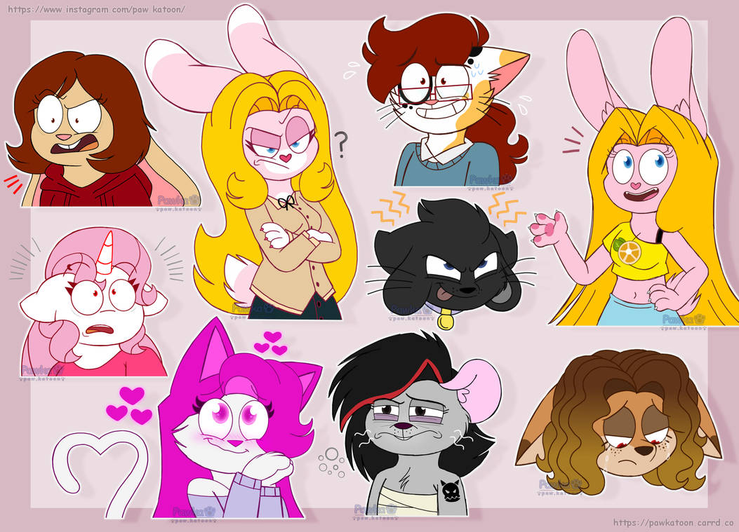 facial expressions on my ocs by PawKatoon on DeviantArt facial expressions on my ocs by PawKatoon on DeviantArt