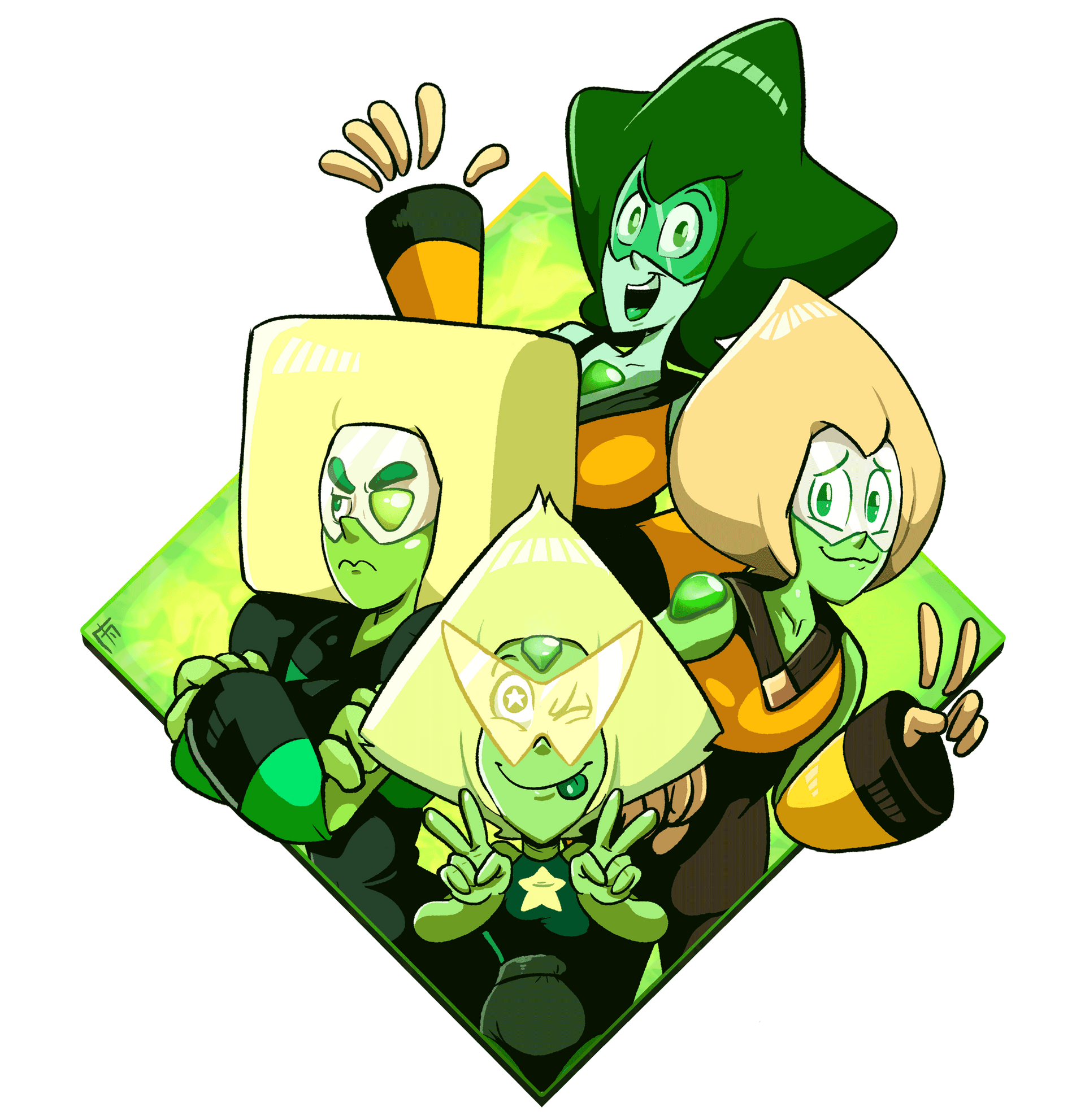 Steven Universe : Peridot Squad by FrancoisL-Artblog on DeviantArt Steven Universe : Peridot Squad by FrancoisL-Artblog on DeviantArt