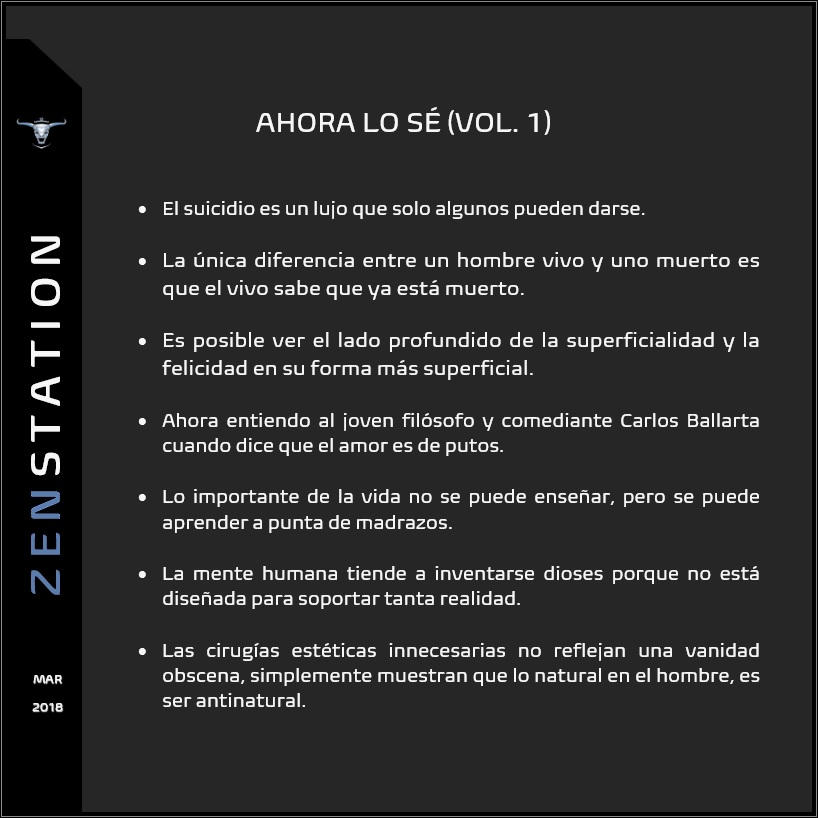 Ahora Lo Se Vol1 By Zenstation On Deviantart