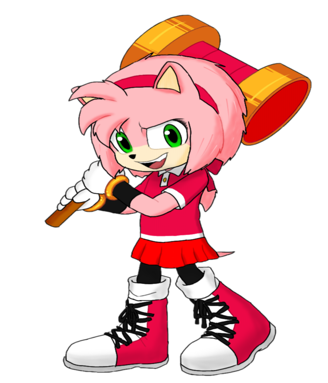 Amy Rose Movie With Your Piko Piko Hammer By Paulinaolguin On Deviantart