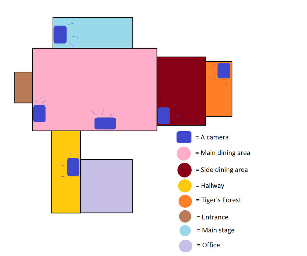 Fnafs Map By Aquadrakekitty On Deviantart