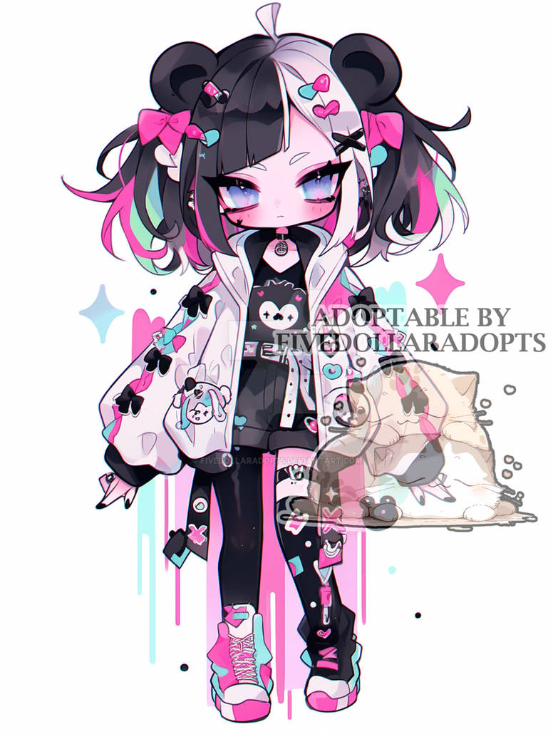 Open Chibi Girl Adoptable 014 By Fivedollaradopts On Deviantart