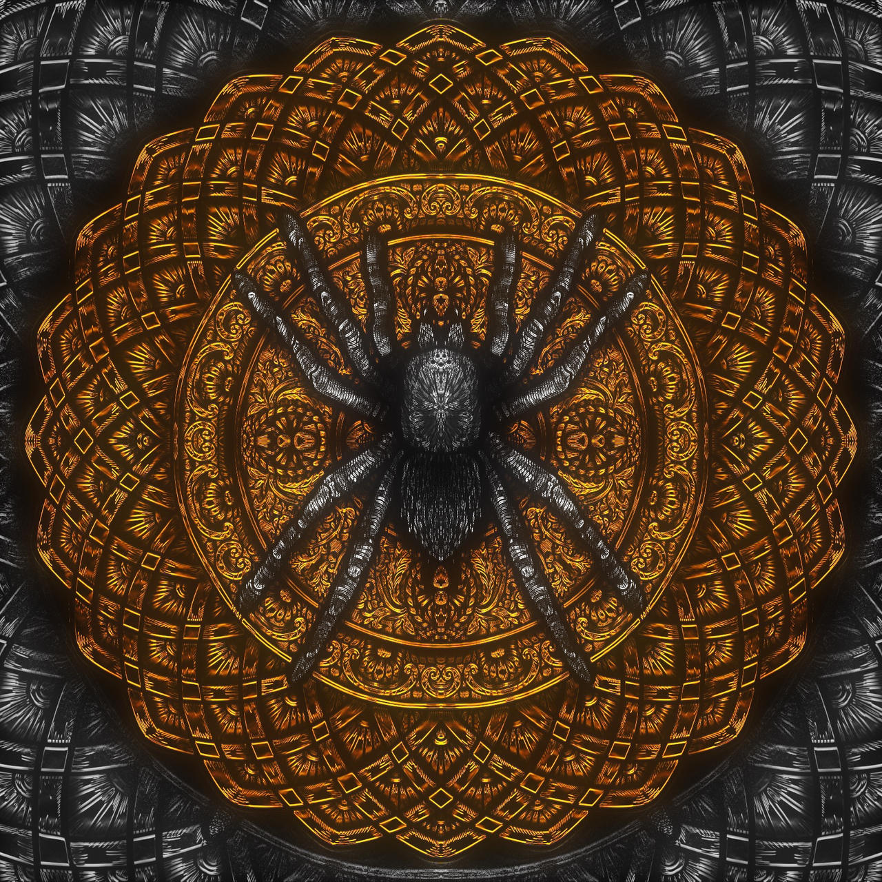 Spider Mandala By Yamato2goukirimi On Deviantart