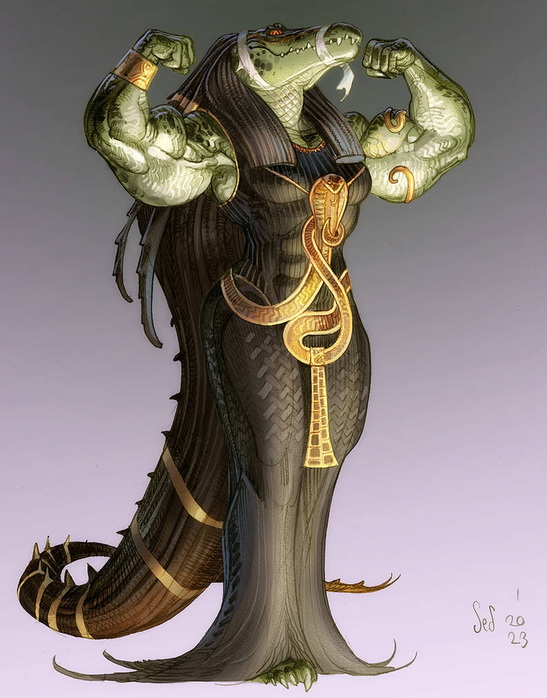 Ammit Color Sketch Commission By Jebriodo On Deviantart