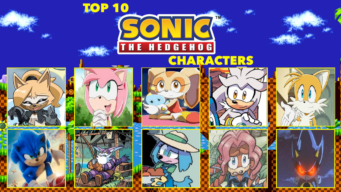 Top 10 Sonic The Hedgehog Characters By Phoebelangforever15 On Deviantart