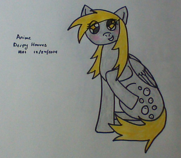 Anime Derpy Hooves By Eagle Feather 2014 On Deviantart