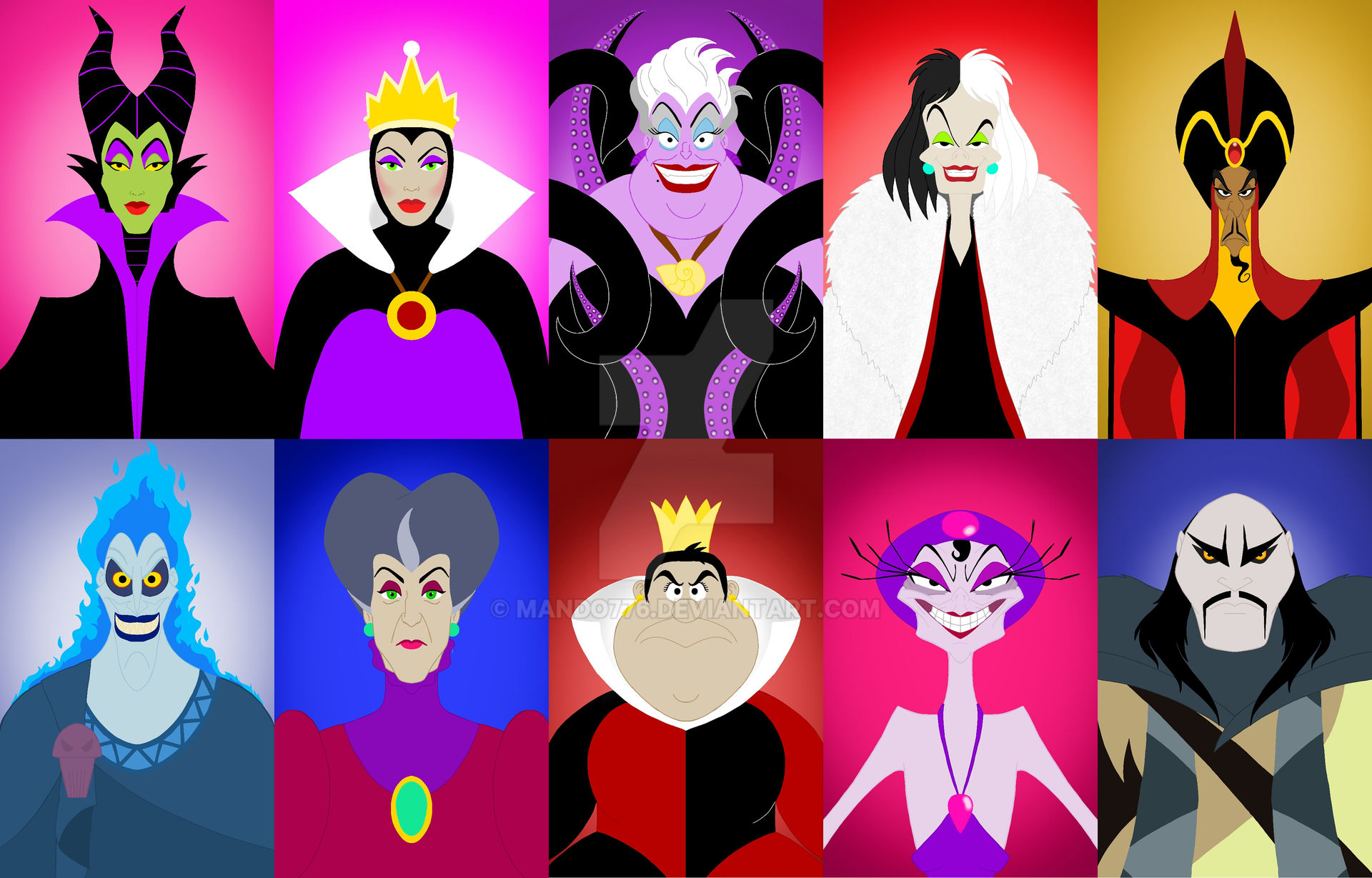 Disney Villains By Mando776 On DeviantArt disney-villains-by-mando776-on-deviantart