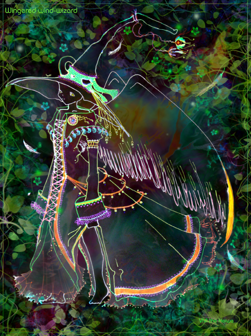Wingered wind-wizard by VIVItheHeiwa on DeviantArt