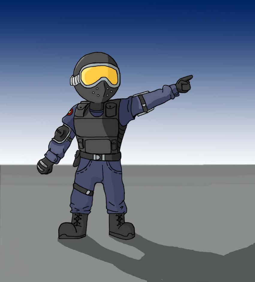 The little SWAT man who could. by Maxwell-Silverhammer on DeviantArt