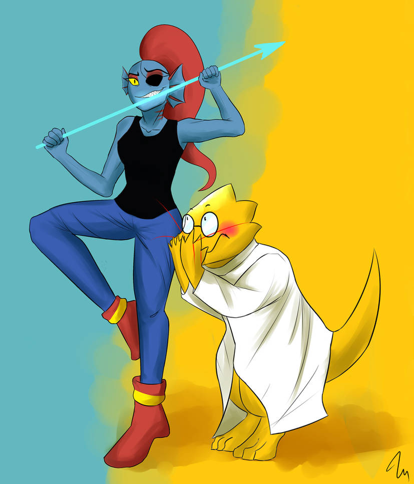 Alphy X Undyne By Passigcamel On Deviantart