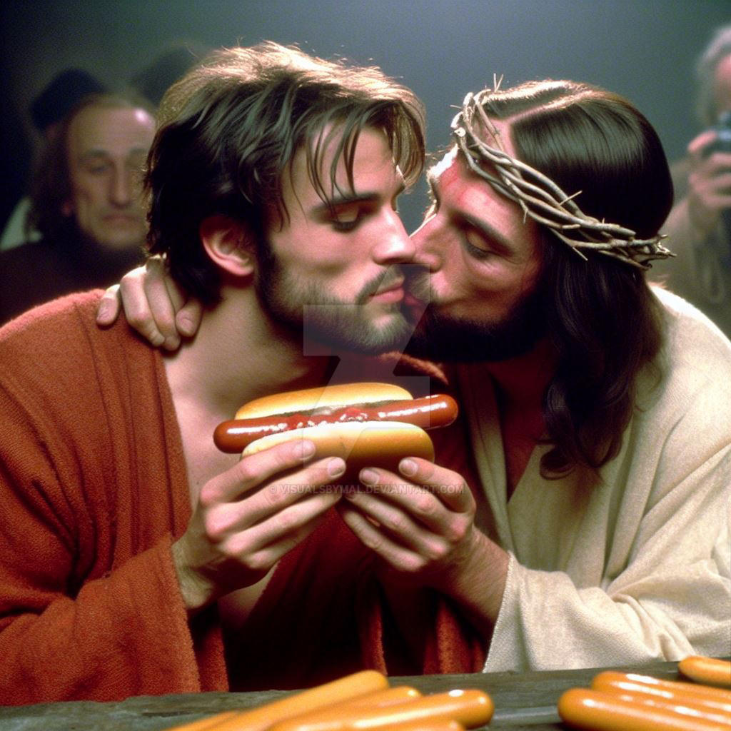 Kissing Jesus By Visualsbymal On Deviantart