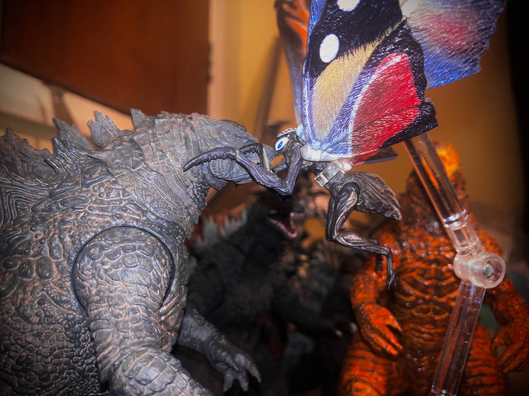 Godzilla And Mothra Figure Edition By Blokemoville On Deviantart