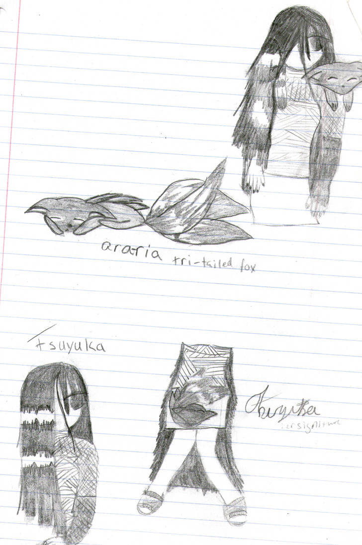 Some Dark Haired Girl With A Fox By Thegreataikosama On Deviantart