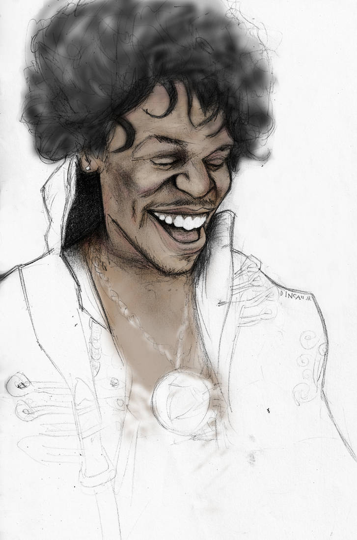 Jimi Hendrix Sketch By Prestonsinfield On Deviantart