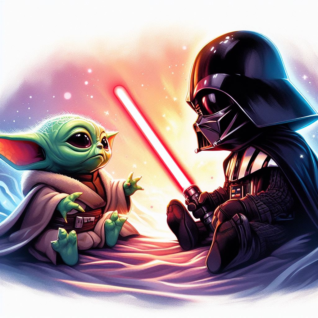 Baby Vader Vs. Baby Yoda by Picknikker on DeviantArt Baby Vader Vs. Baby Yoda by Picknikker on DeviantArt
