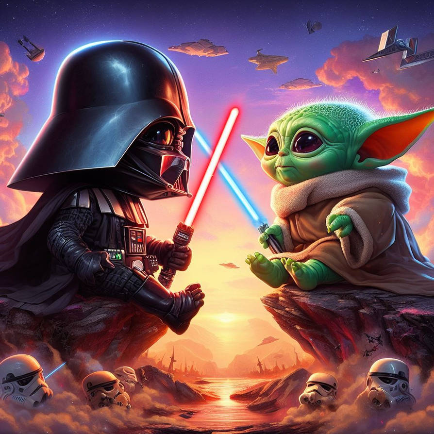 Baby Vader Vs. Baby Yoda by Picknikker on DeviantArt Baby Vader Vs. Baby Yoda by Picknikker on DeviantArt