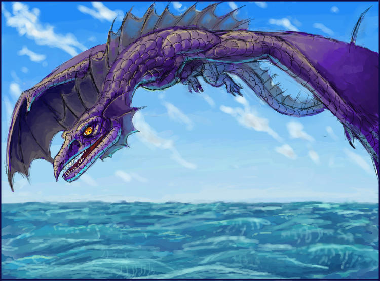Fishing Wyvern by Gwydd on DeviantArt