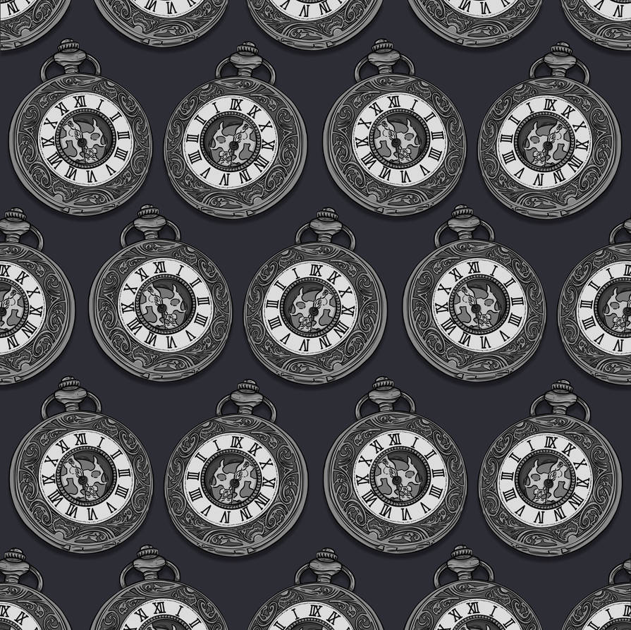 Silver Pocket Watch Pattern by NimlongArt on DeviantArt Silver Pocket Watch Pattern by NimlongArt on DeviantArt