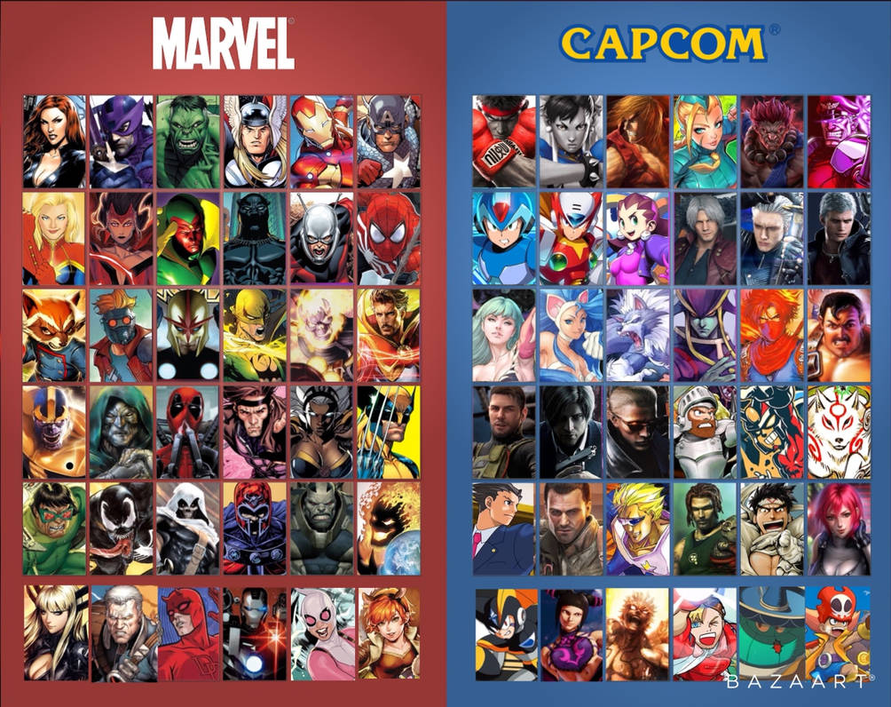 Marvel VS Capcom 5 Fan Made Roster! by Aidan123X on DeviantArt Marvel VS Capcom 5 Fan Made Roster! by Aidan123X on DeviantArt