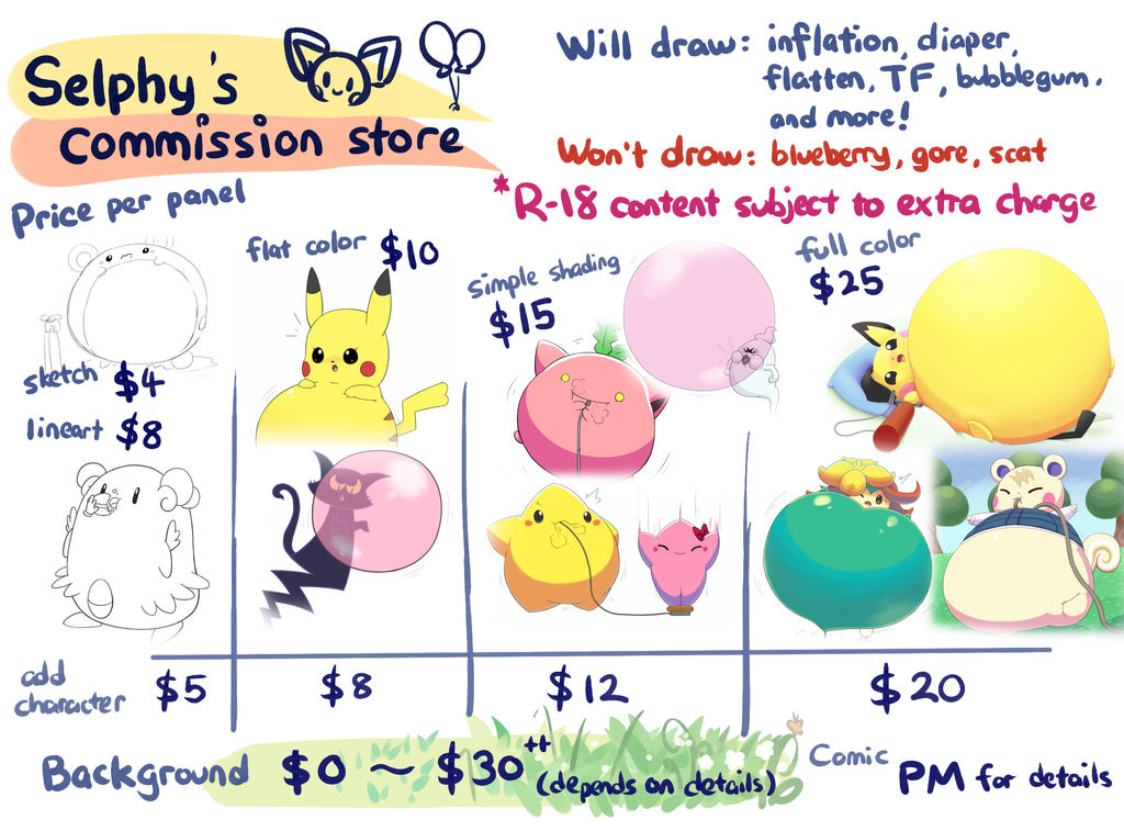 Selphys Commission Store Update 5 July 2021 By Selphy6 On Deviantart