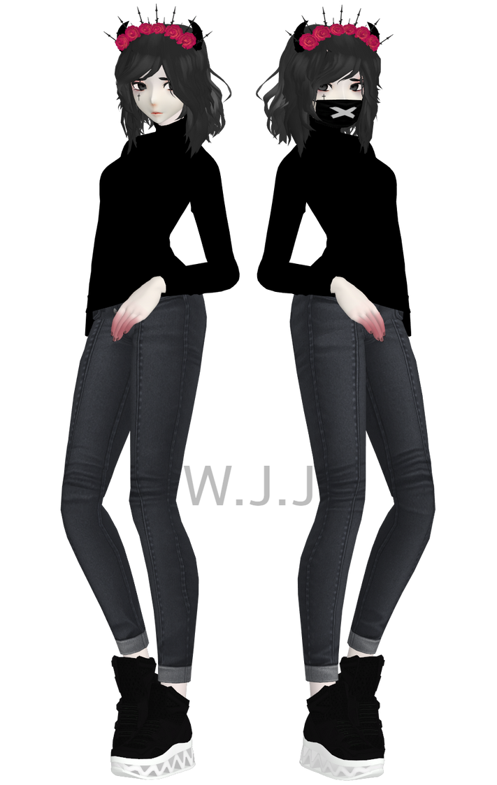 Mmd Oc Ref Gwen By Homeless Cat On Deviantart