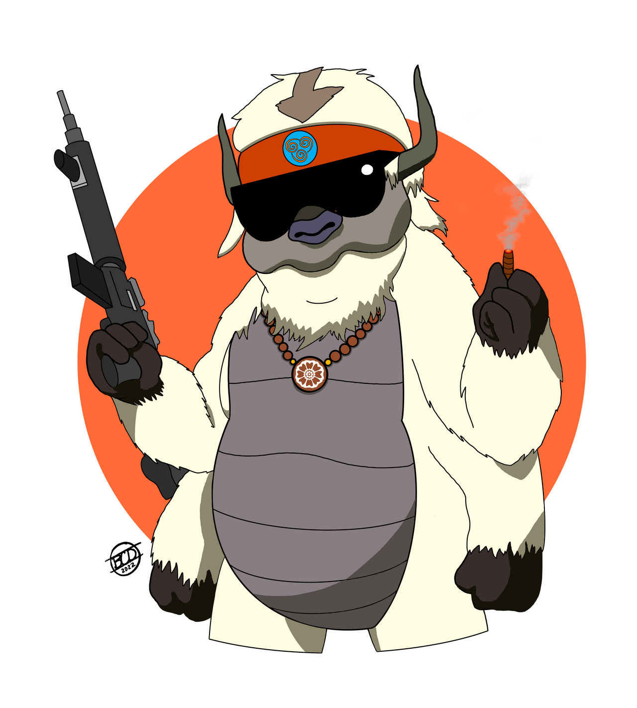 Appa With A Choppa By Senturion12 On Deviantart