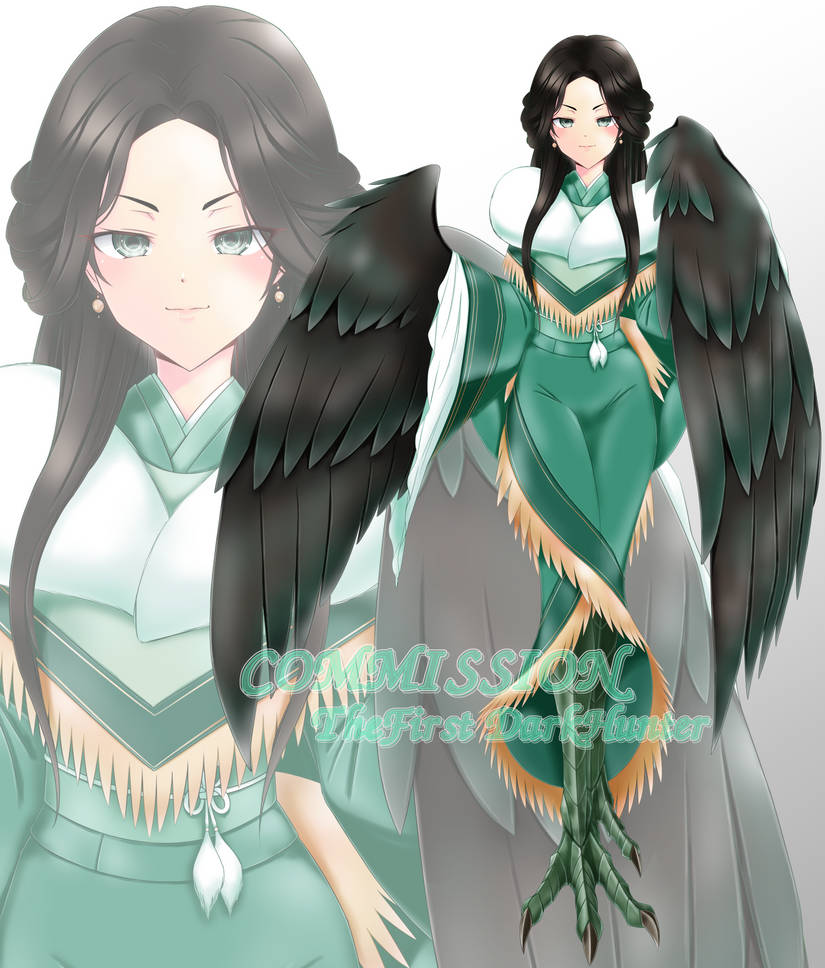 Commission Harpy Girl By Thefirst001 On Deviantart