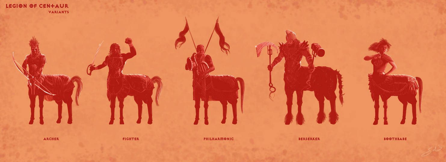 CHARACTER Legion of Centaur by azzuriblade on DeviantArt