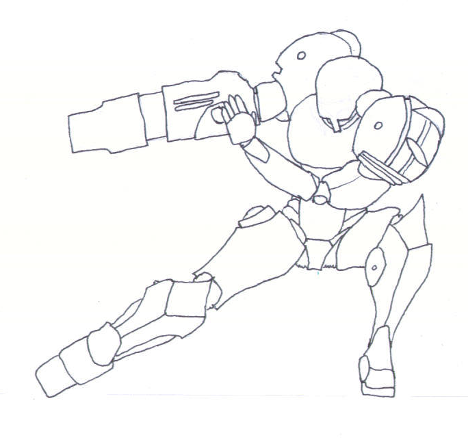 Samus - Outline by x-Metroid-x on DeviantArt