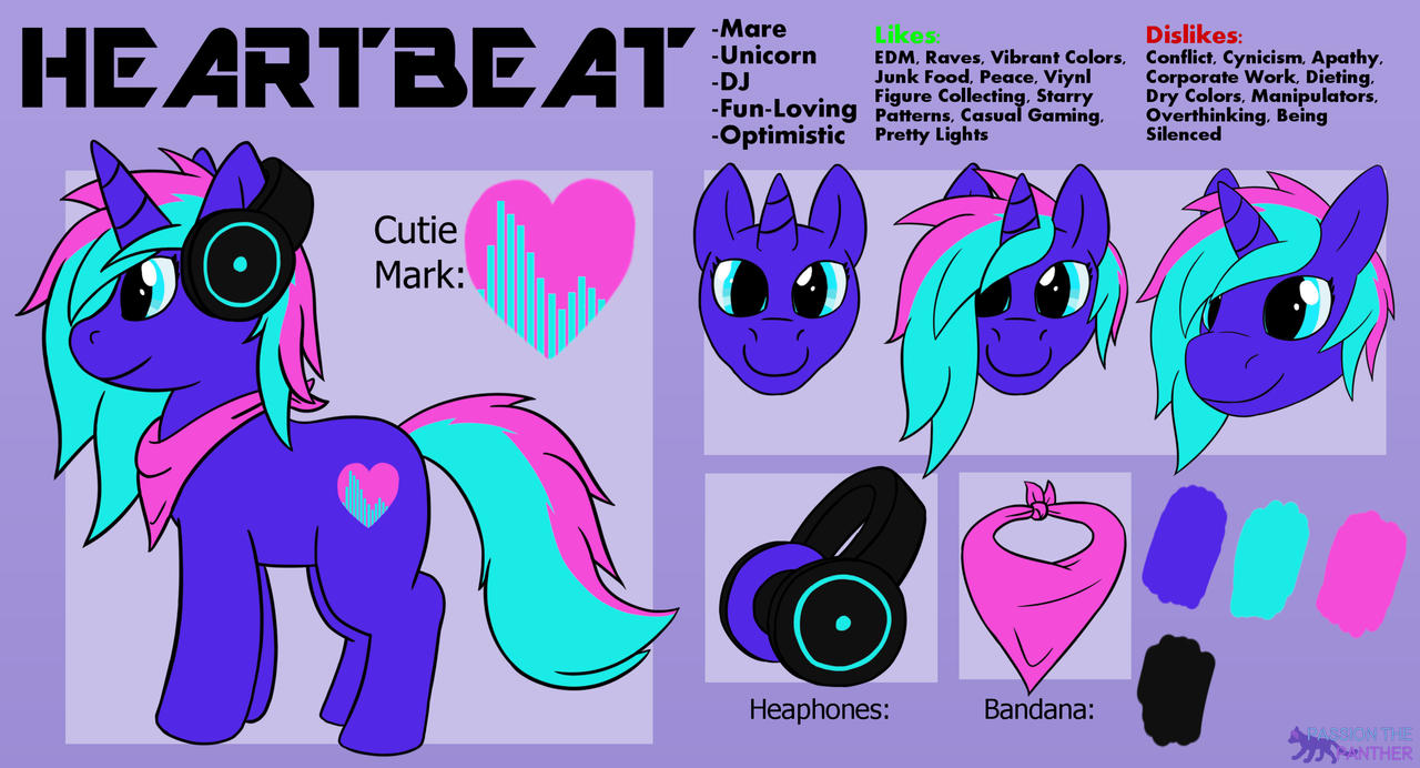 Heartbeat Reference Sheet (MLP Ponysona) by PassionPanther on DeviantArt Heartbeat Reference Sheet (MLP Ponysona) by PassionPanther on DeviantArt