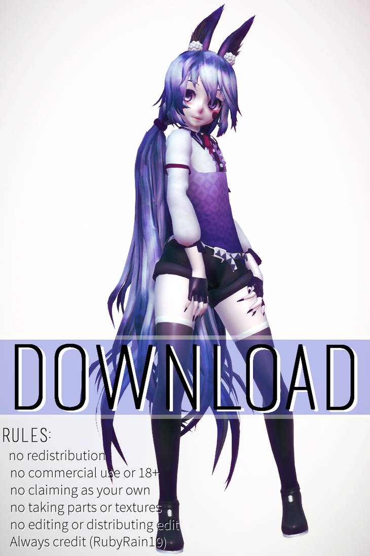 Mmd X Fnaf Sl Tda Bonbon Model Download By Rubyrain19 On Deviantart