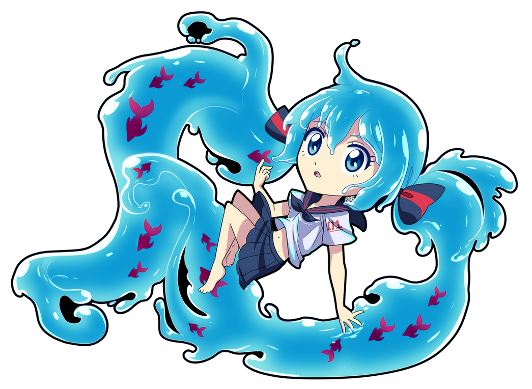 Bottle Miku Chibi By Aijihi On Deviantart