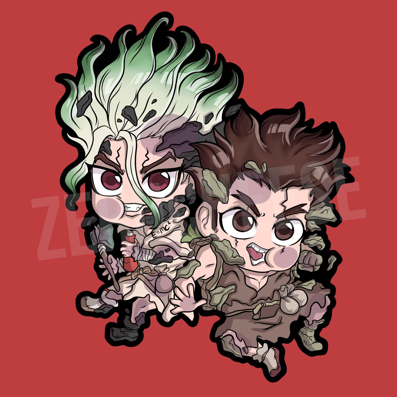 Dr Stone Chibi By Zerucheese On Deviantart