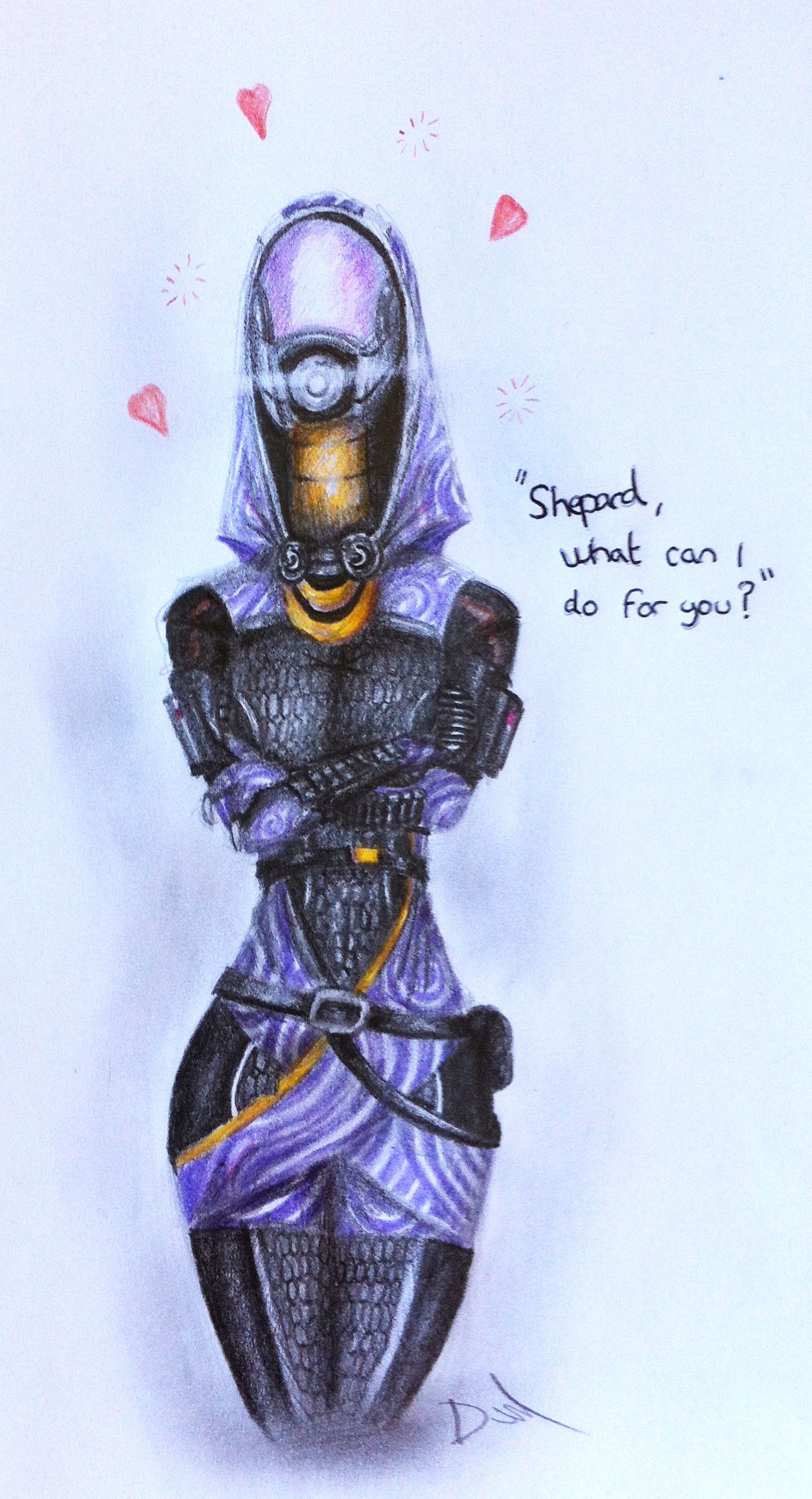 Tali Loves Shepard By Davidellisartwork On Deviantart