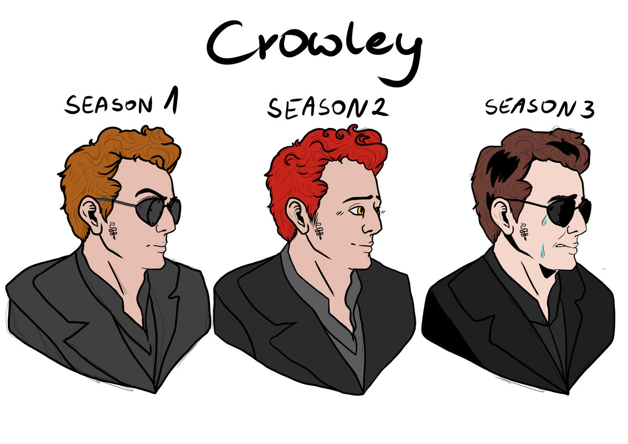 Good Omens Crowley Fanart By Delfinaluther On Deviantart