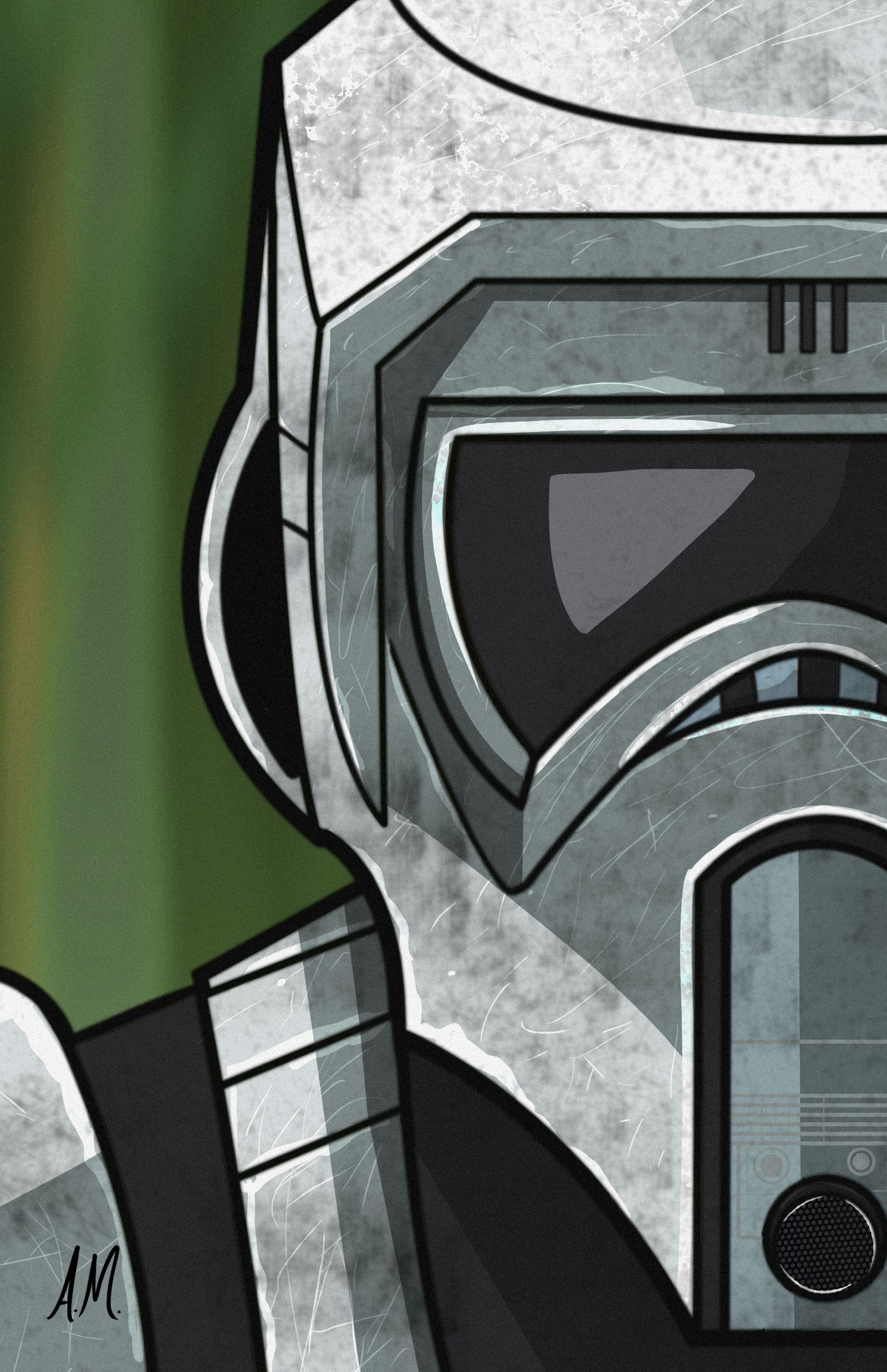 Scout Trooper Digital Sketch Card By Darksunproductions On Deviantart