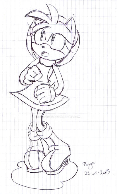 Amy Rose Is Here By Poyopop On Deviantart