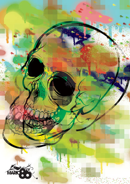skull splatter by visual1ze on DeviantArt