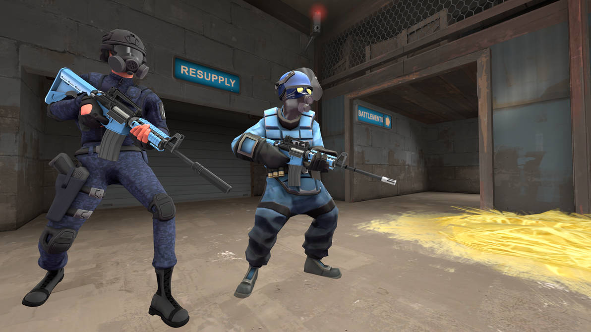 Sfm Pyro And Femscout By Mercenary38 On Deviantart