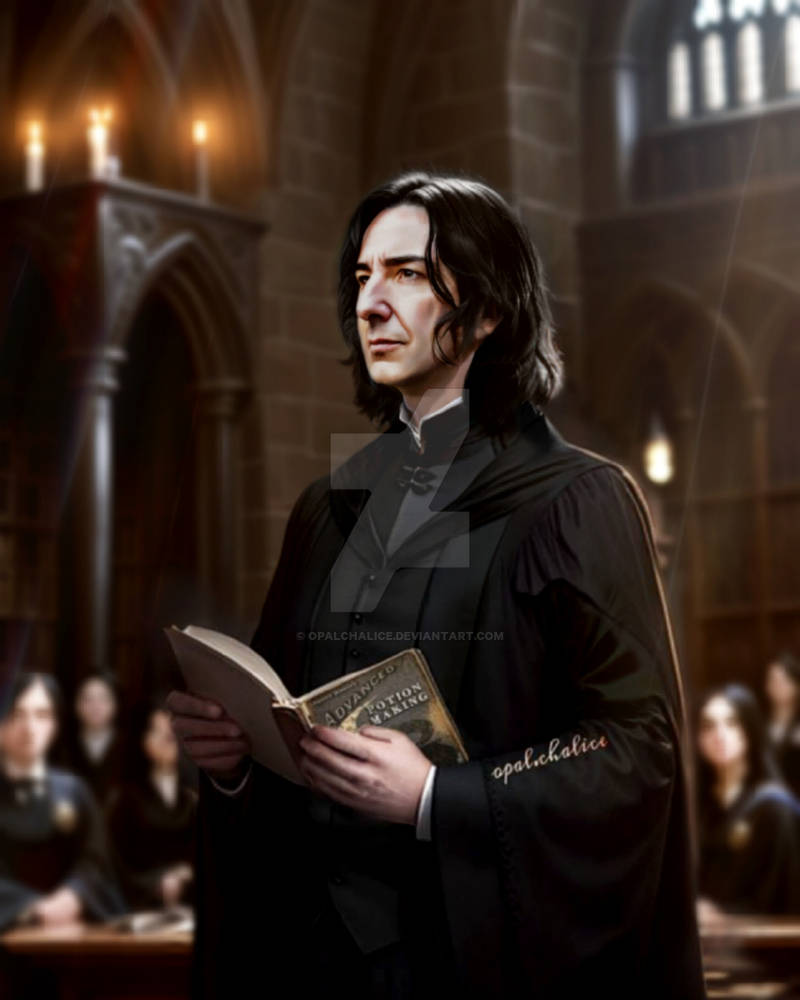 Professor Snape In Classroom By Opalchalice On Deviantart