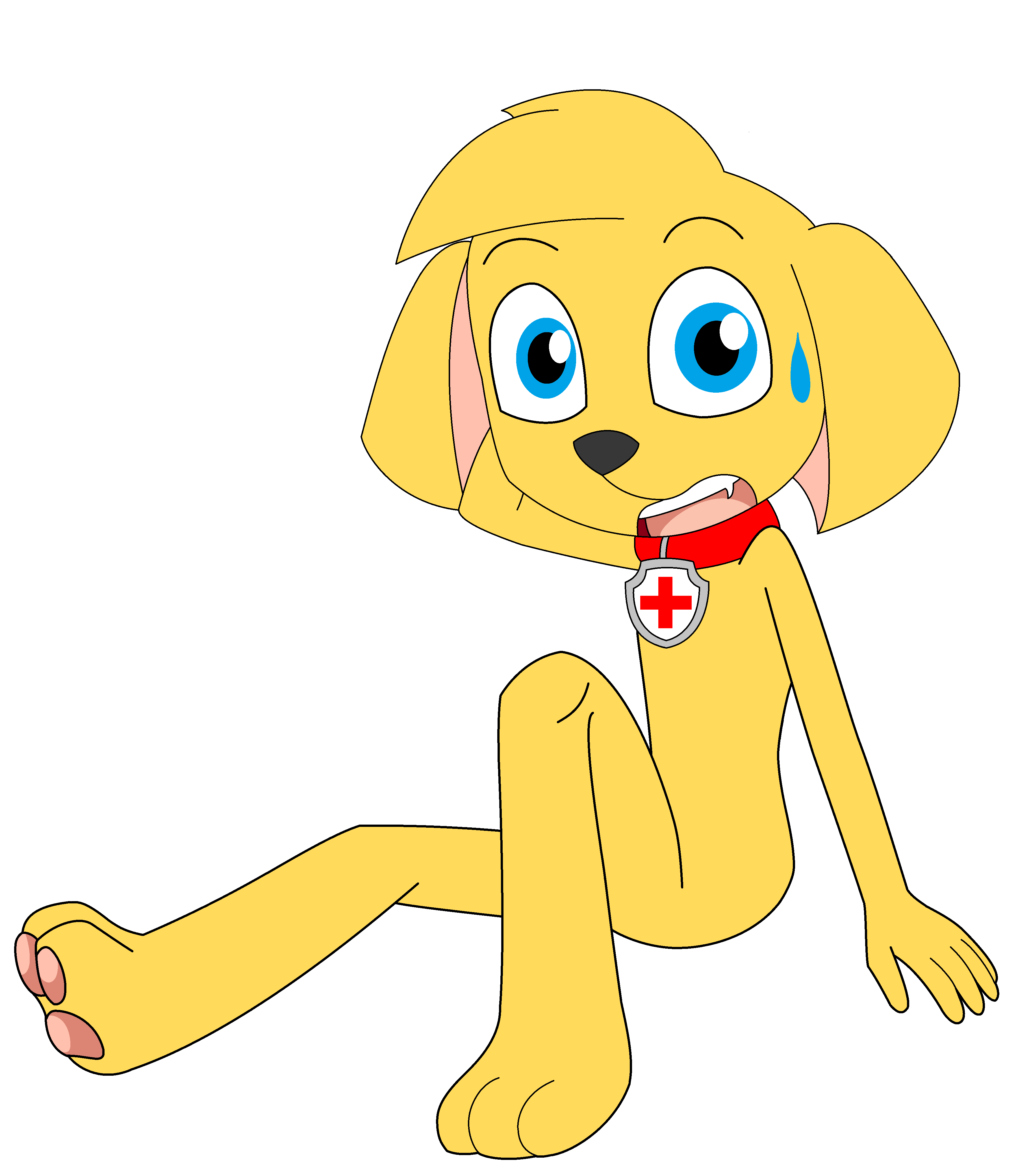 Paw Patrol Aid The Anthro Golden Retriever By Pawpatrolucs2019 On Deviantart