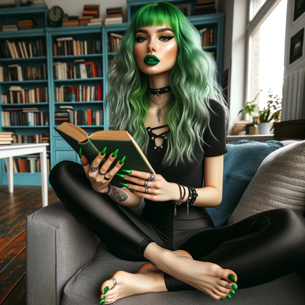 Barefooted Goth Girl By Lightpa On Deviantart