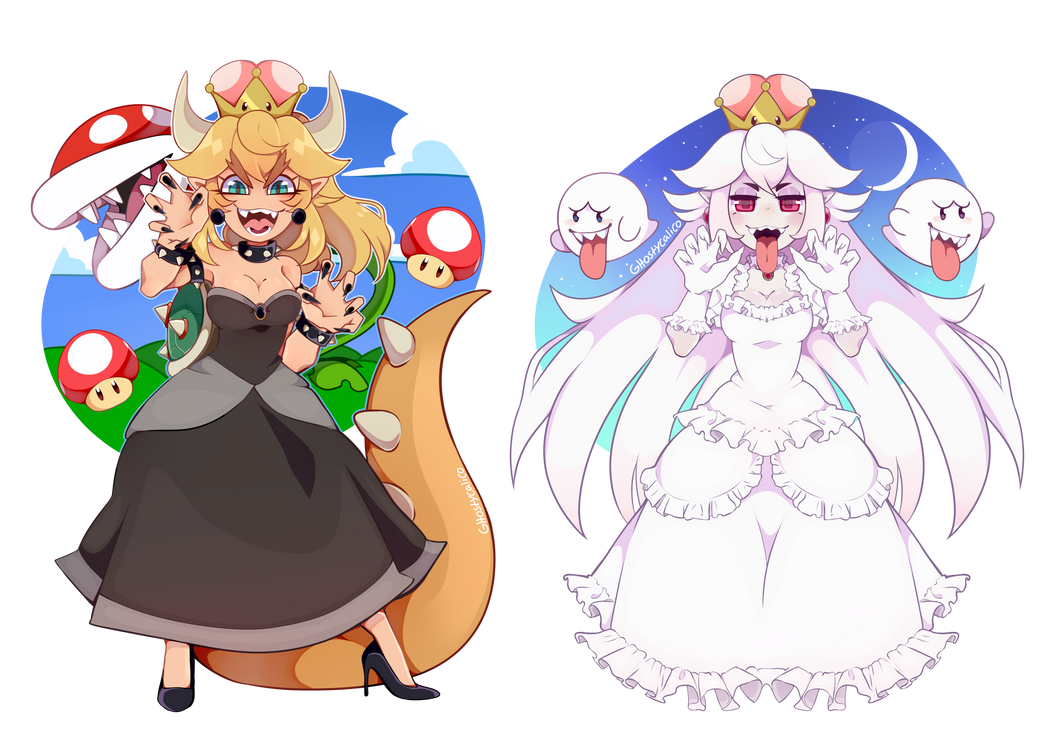 Bowsette And Booette by GhostyCalico on DeviantArt Bowsette And Booette by GhostyCalico on DeviantArt