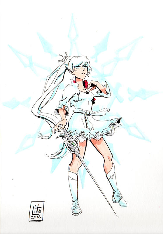Rwby Weiss By Eleyeteaoh On Deviantart