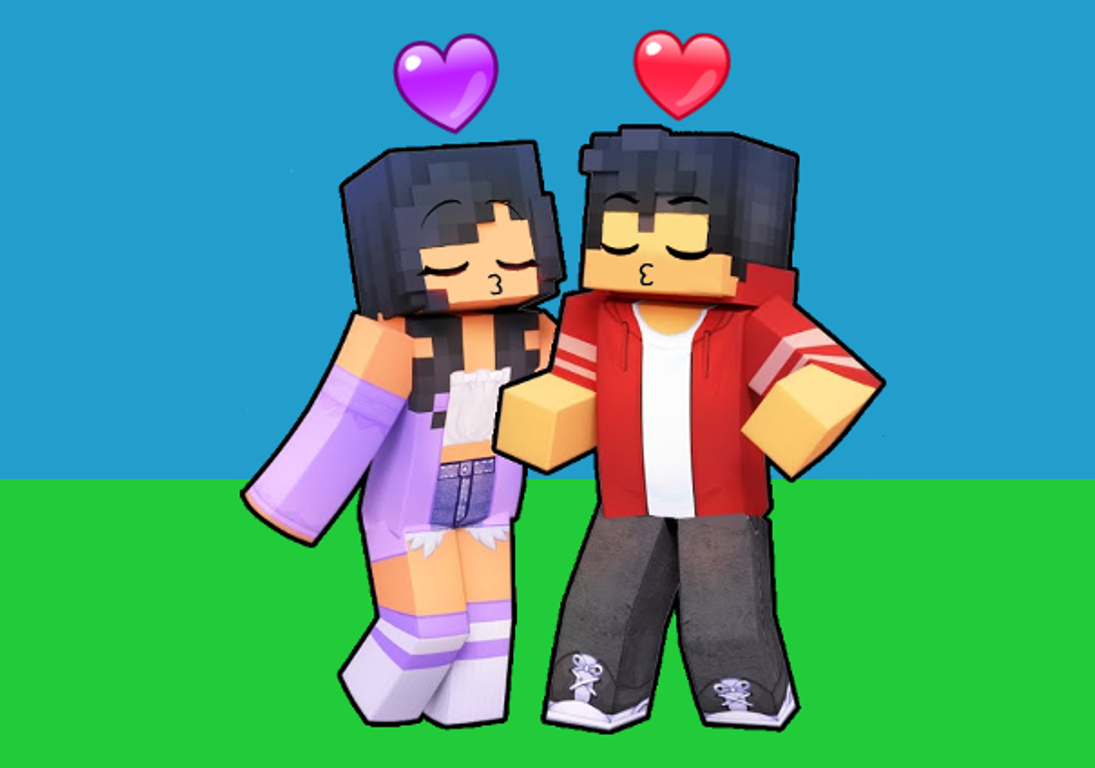 Aphmau And Aaron Kissing By Charlie1054 On Deviantart
