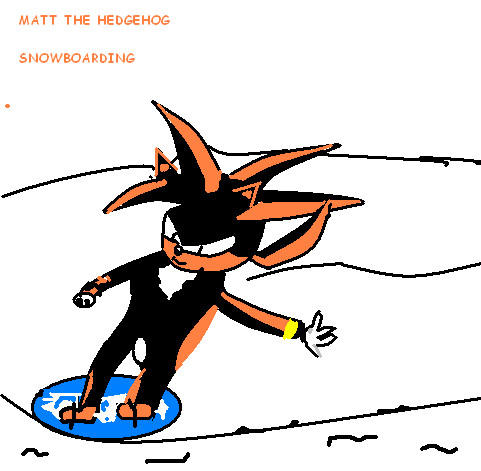 Matt the Hedgehog: Snowboardin by SaveUsY2J on DeviantArt
