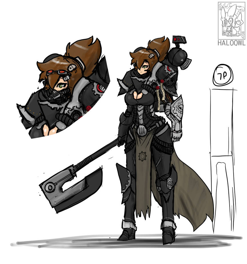 Warhammer Machine Iron Hand Lucy By Haloowl On Deviantart