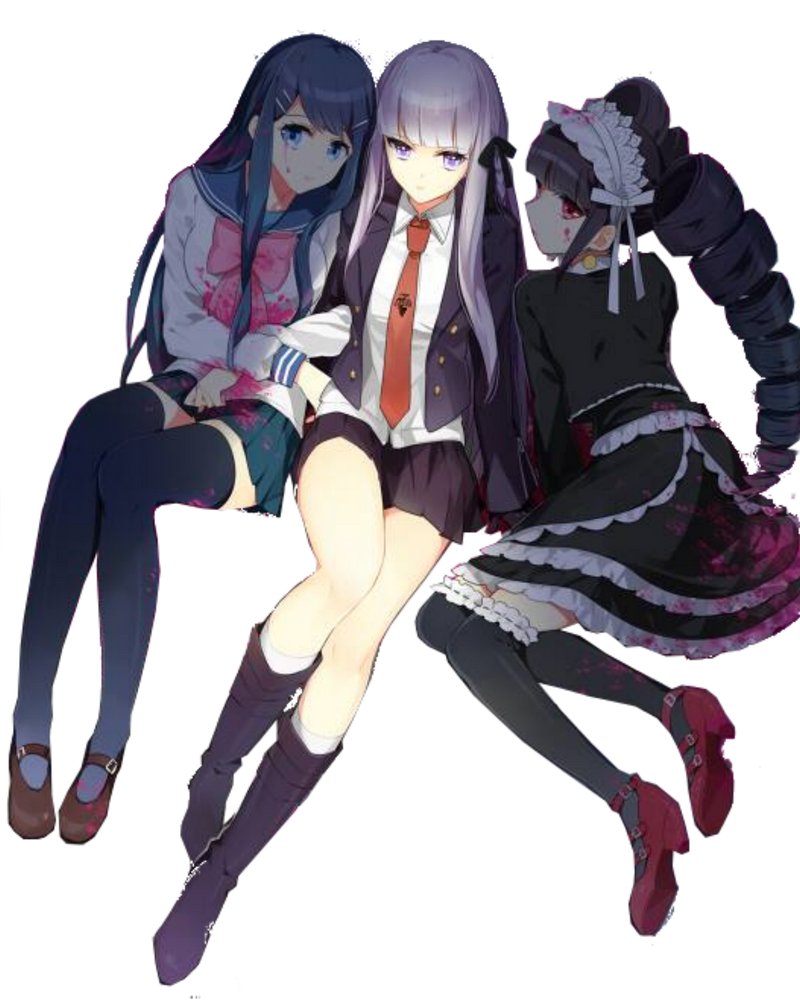 Danganronpa Girls Render By Kurousaki On Deviantart